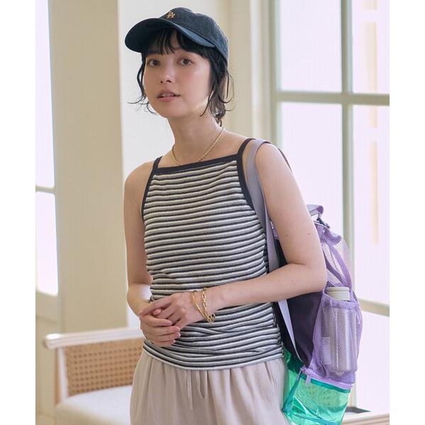 ZOZO問い合わせ番号:104684201ショップ:FREAK'S STORE，フリークスストアブランド:FREAK'S STORE，フリークスストア商品名:【Beach ＆ Festival】カップ付き ボーダーキャミソールカテゴリ:トッ...