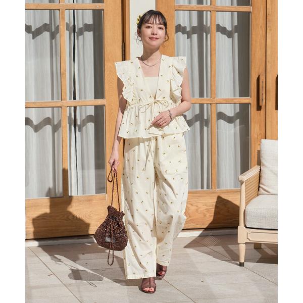 ZOZO問い合わせ番号:104684203ショップ:FREAK'S STORE，フリークスストアブランド:FREAK'S STORE，フリークスストア商品名:インド 小花刺繍 イージーパンツ＜セットアップ対応＞カテゴリ:パンツ>その他...