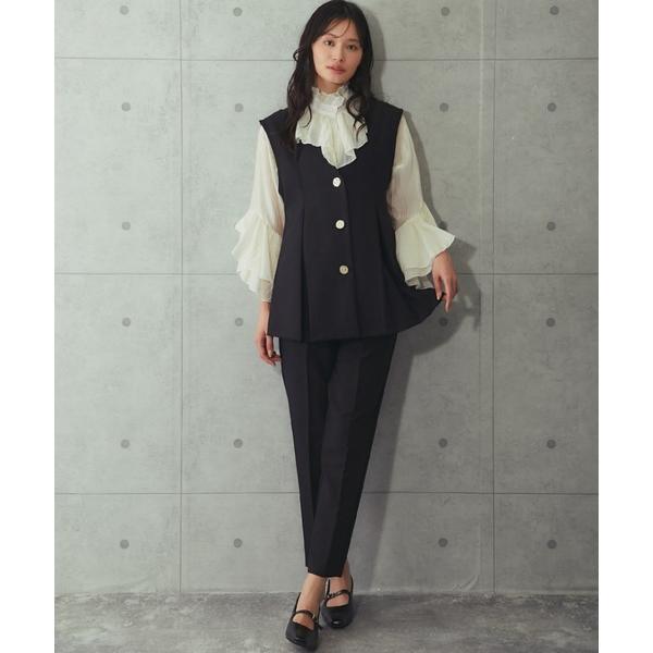 ZOZO問い合わせ番号:104684369ショップ:SMILE ORCHID，スマイルオーキッドブランド:SMILE ORCHID，スマイルオーキッド商品名:ペプラムジレ＆テーパードパンツ２点セットカテゴリ:フォーマルスーツ/小物>ス...