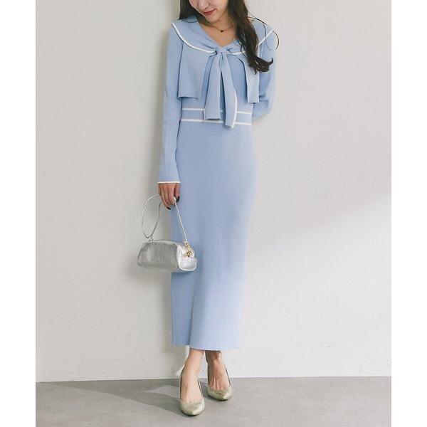 ZOZO問い合わせ番号:104684483ショップ:La boutique BonBon，ラブティックボンボンブランド:La boutique BonBon，ラブティックボンボン商品名:【最強着映えセット】バイカラーニットセットワンピースカ...