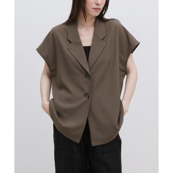 ZOZO問い合わせ番号:104684637ショップ:select MOCA，セレクトモカブランド:select MOCA，セレクトモカ商品名:リネンタッチフレンチスリーブテーラードジャケット【セットアップ対応可】カテゴリ:ジャケット/アウタ...