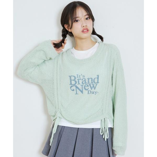 ZOZO問い合わせ番号:104685189ショップ:NARUMIYA ONLINE，ナルミヤ オンラインブランド:LOVETOXIC，ラブトキシック商品名:【LTXC/アラエル】ロゴドロストシアーニットセットカテゴリ:トップス>アンサ...