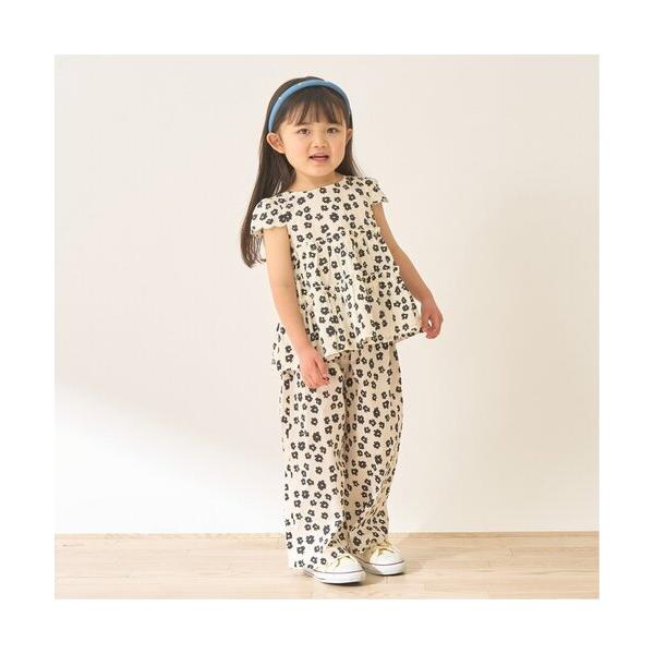 ZOZO問い合わせ番号:104685273ショップ:petit main，プティマインブランド:Lycee mine，リセマイン，petit main，プティマイン商品名:【セットアップ】アソート総柄ティアードブラウス・スカラップパンツセッ...