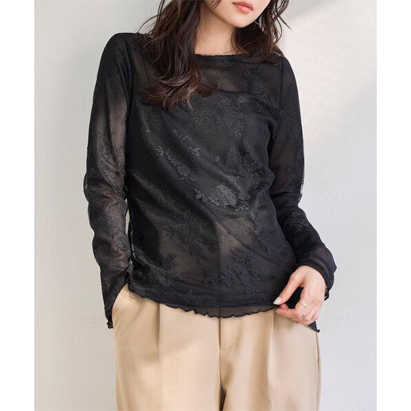 ZOZO問い合わせ番号:104685329ショップ:kobelettuce，コウベレタスブランド:KOBE LETTUCE，コウベレタス商品名:シアーレースレイヤードトップスカテゴリ:トップス>Tシャツ/カットソーブランド品番:C78...