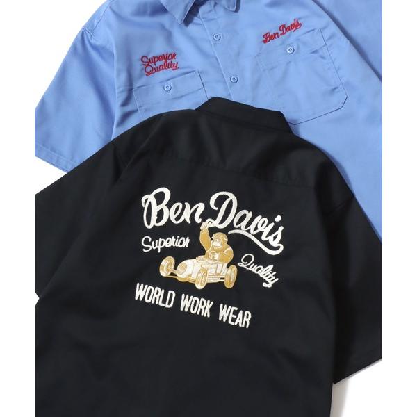 ZOZO問い合わせ番号:104685360ショップ:Lazar，ラザルブランド:BEN DAVIS，ベンデイビス，Lazar，ラザル商品名:BEN DAVIS/ベンデイビス RACER SS WORK SHIRT/オーバーサイズ TCツイル...
