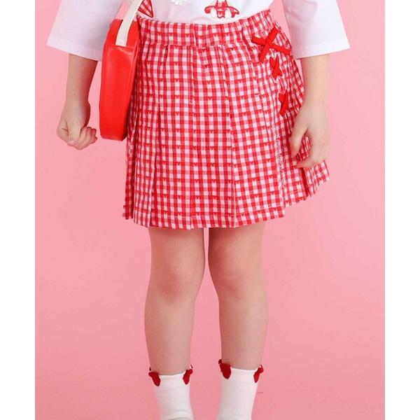 ZOZO問い合わせ番号:104685386ショップ:BEBE ONLINE STORE，ベベ オンラインストアブランド:SLAP SLIP，スラップスリップ商品名:【お揃い】チェックプリーツスカパン(90~130cm)カテゴリ:スカート&g...