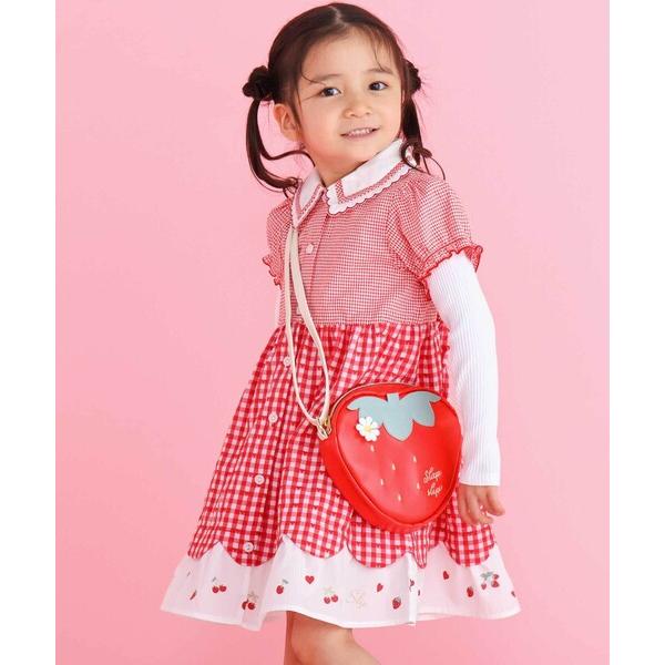 ZOZO問い合わせ番号:104685389ショップ:BEBE ONLINE STORE，ベベ オンラインストアブランド:SLAP SLIP，スラップスリップ商品名:【お揃い】ティアード襟付きチェック柄ワンピース(80~130cm)カテゴリ:...