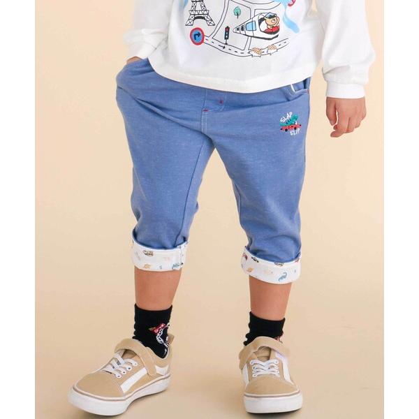 『タイムセール実施中』ZOZO問い合わせ番号:104685393ショップ:BEBE ONLINE STORE，ベベ オンラインストアブランド:SLAP SLIP，スラップスリップ商品名:裾折り返し7分丈ツイルパンツ(80~120cm)カテゴ...