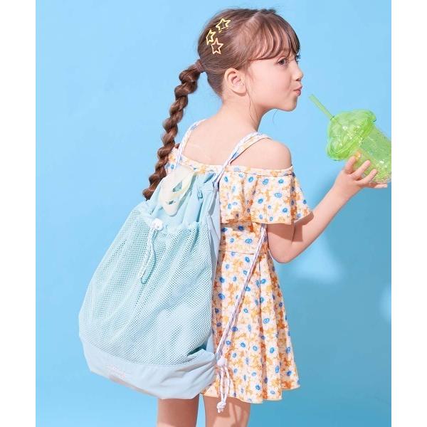 ※このアイテムは返品・交換対象外商品です。ZOZO問い合わせ番号:104720731ショップ:devirock，デビロックブランド:devirock，デビロック商品名:メッシュ切り替え ガールズ プールバッグ ナップサックカテゴリ:水着/着...