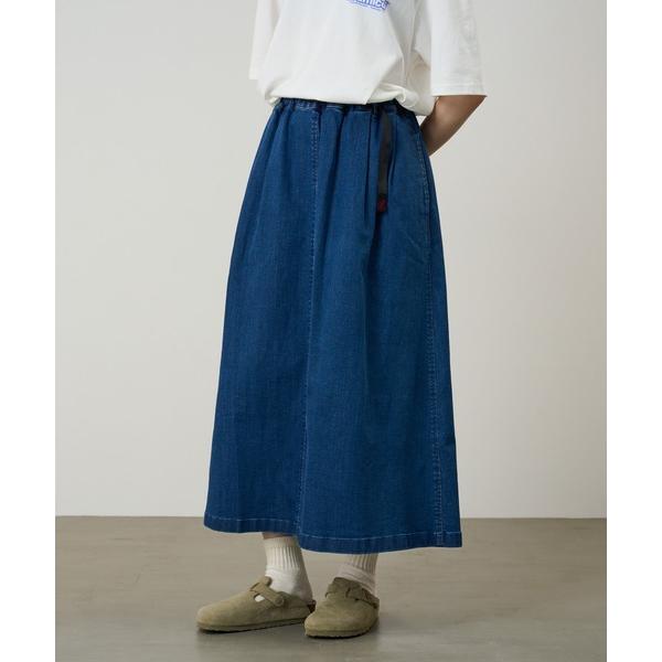 ZOZO問い合わせ番号:104720862ショップ:Gramicci / WILD THINGS，グラミチ / ワイルドシングスブランド:Gramicci，グラミチ商品名:STRETCH DENIM LONG FLARE SKIRT｜ストレ...