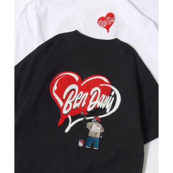 ZOZO問い合わせ番号:104720912ショップ:Lazar，ラザルブランド:BEN DAVIS，ベンデイビス，Lazar，ラザル商品名:BEN DAVIS/ベンデイビス HEART CHENILLE TEE/オーバーサイズ ストリート ...