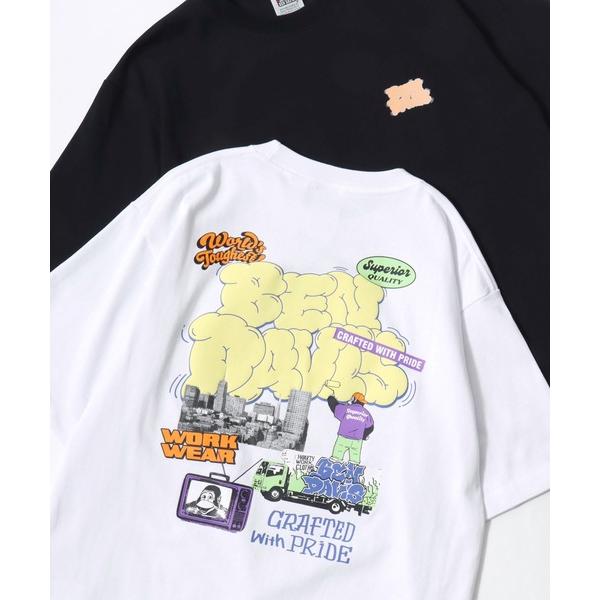 ZOZO問い合わせ番号:104720916ショップ:Lazar，ラザルブランド:BEN DAVIS，ベンデイビス，Lazar，ラザル商品名:BEN DAVIS/ベンデイビス OVERLAP COOL TEE/オーバーサイズ 接触冷感 ストリ...