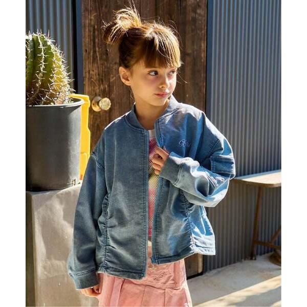 ZOZO問い合わせ番号:104721103ショップ:X-girl Stages，エックスガール ステージスブランド:X-girl Stages，エックスガールステージス商品名:バックメッセージロゴ刺しゅうデニムブルゾンカテゴリ:ジャケット/...