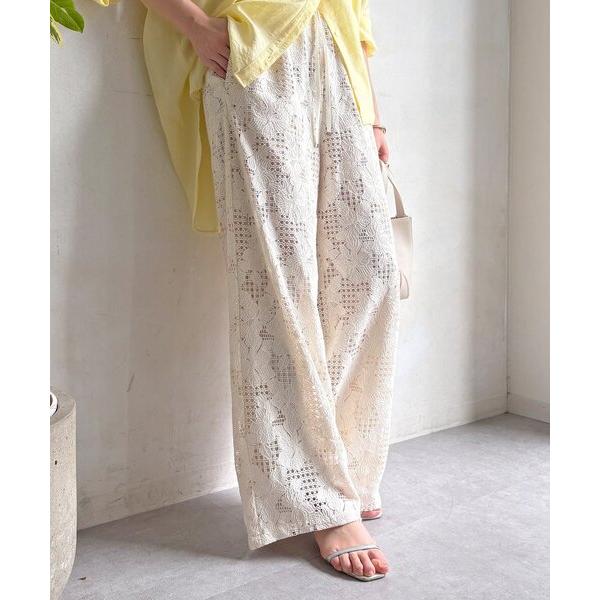 ZOZO問い合わせ番号:104721135ショップ:DouDou，ドゥドゥブランド:DouDou，ドゥドゥ商品名:【WEB限定】フラワーコードレースイージーパンツカテゴリ:パンツ>その他パンツブランド品番:DDZ1061102A002...