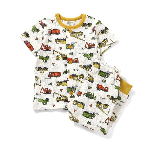 ZOZO問い合わせ番号:104721319ショップ:F.O.Online Store，エフオーオンラインストアブランド:Ampersand，アンパサンド商品名:【リンク】はたらく車柄パジャマカテゴリ:ルームウェア>ルームウェア/パジャ...