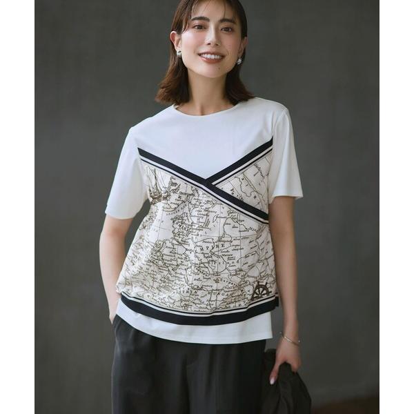 ZOZO問い合わせ番号:104721774ショップ:23区，ニジュウサンクブランド:23区，ニジュウサンク商品名:スカーフコンビジャージー カットソーカテゴリ:トップス>Tシャツ/カットソーブランド品番:KKWOLM0435素材:ブラ...