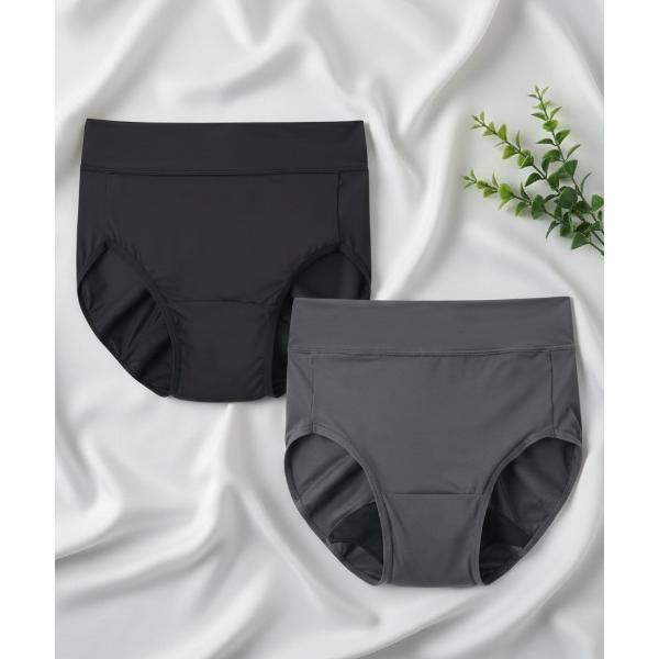 ※このアイテムは返品・交換対象外商品です。ZOZO問い合わせ番号:104721842ショップ:nissen，ニッセンブランド:nissen，ニッセン商品名:つるんと薄くてストレッチ　お腹らくちん深ばき丈サニタリーショーツ選べる昼・夜用2枚組...