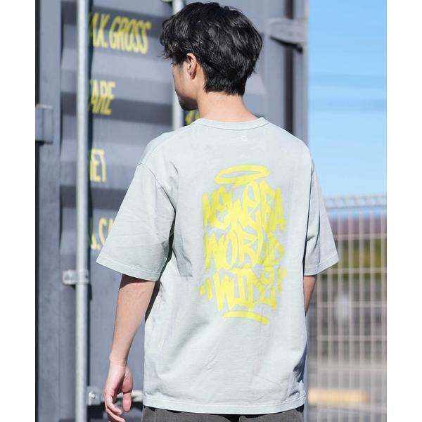 ZOZO問い合わせ番号:104722145ショップ:ムラサキスポーツ，ムラサキスポーツブランド:NEW ERA，ニューエラ，ムラサキスポーツ，ムラサキスポーツ商品名:NEW ERA/ニューエラ 半袖 Tシャツ バックプリント ガーメントダイ...