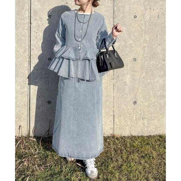 『タイムセール実施中』ZOZO問い合わせ番号:104722458ショップ:SUGAR BISKET，シュガービスケットブランド:CURA CLOSET，キュラ クローゼット商品名:【loverara.loverara コラボ】デニムジャンパ...