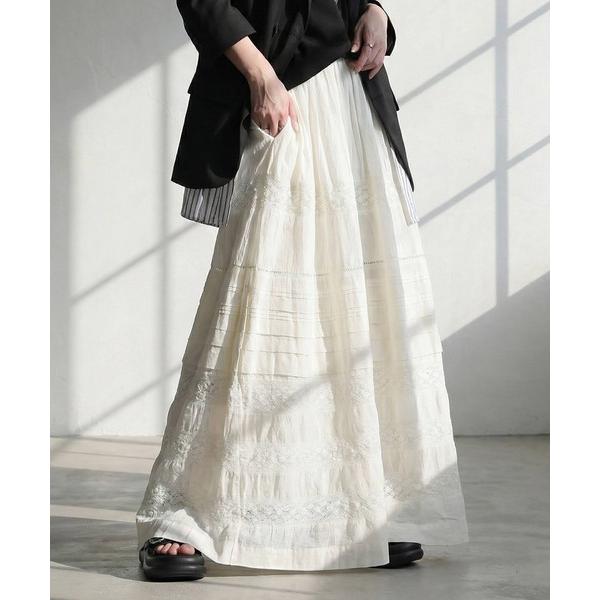 ZOZO問い合わせ番号:104722507ショップ:antiqua，アンティカブランド:antiqua，アンティカ商品名:インド綿 レース ロングスカートカテゴリ:スカート>スカートブランド品番:IYA-00134素材:表地：綿100...
