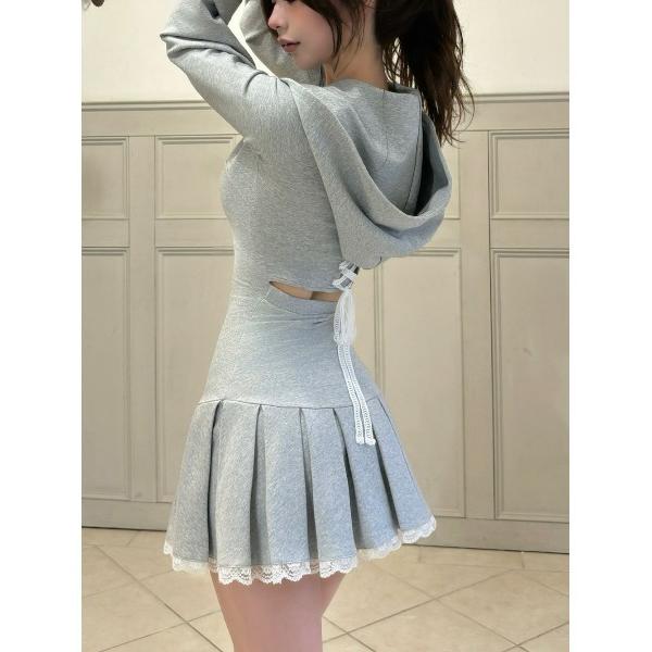 ZOZO問い合わせ番号:104723127ショップ:Darich，ダーリッチブランド:Darich，ダーリッチ商品名:レースドッキングプリーツミニワンピースカテゴリ:ワンピース/ドレス>ワンピースブランド品番:112614037素材:...