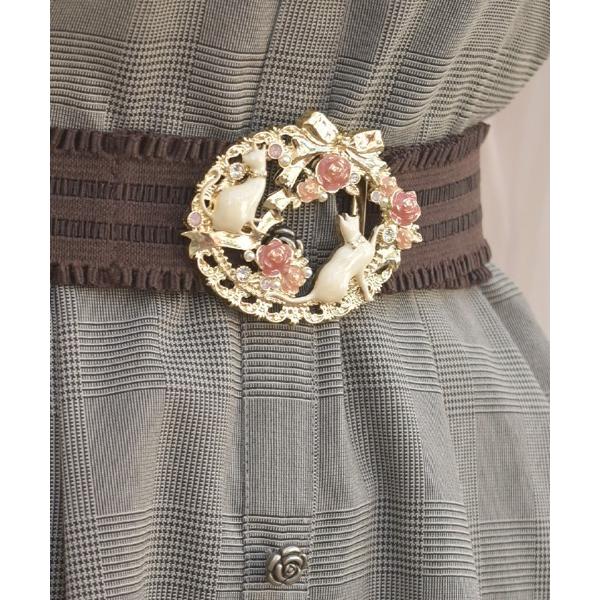 ZOZO問い合わせ番号:104723385ショップ:axes femme，アクシーズファムブランド:axes femme，アクシーズファム商品名:ローズ×リボンねこベルトカテゴリ:ファッション雑貨>ベルトブランド品番:BL631X28...