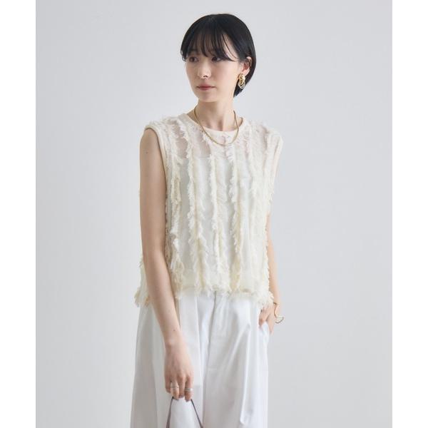 ZOZO問い合わせ番号:104723662ショップ:Paradise Picnic，パラダイス ピクニックブランド:Paradise Picnic，パラダイスピクニック商品名:LILLY LYNQUE　ニットフリンジベストカテゴリ:トップス...