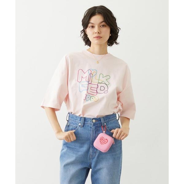 ZOZO問い合わせ番号:104723818ショップ:MILKFED.，ミルクフェドブランド:MILKFED.，ミルクフェド商品名:MILKFED. NEON LOGO WIDE S/S TEEカテゴリ:トップス>Tシャツ/カットソーブ...