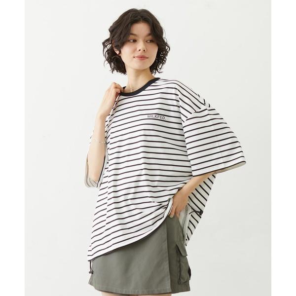 ZOZO問い合わせ番号:104723820ショップ:MILKFED.，ミルクフェドブランド:MILKFED.，ミルクフェド商品名:MILKFED. DRAWSTRING BIG S/S TEEカテゴリ:水着/着物・浴衣>ラッシュガード...