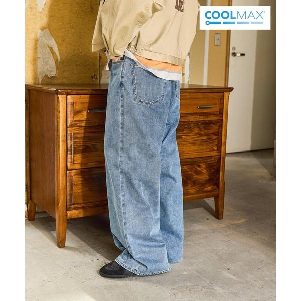 ZOZO問い合わせ番号:104723907ショップ:niko and...，ニコアンドブランド:niko and...，ニコアンド商品名:COOLMAX ライトデニムバギーワイドパンツ [niko and ...JEANS] LIGHT W...