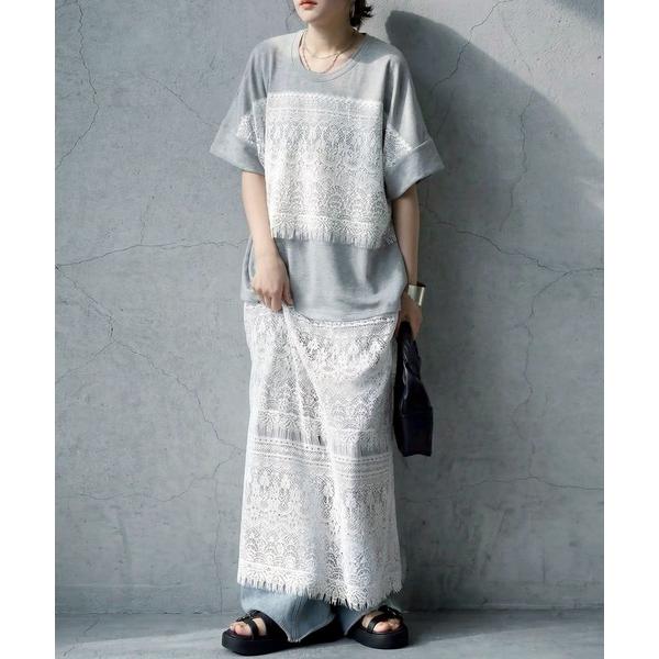 ZOZO問い合わせ番号:104728608ショップ:antiqua，アンティカブランド:antiqua，アンティカ商品名:レース 切替 ロングワンピースカテゴリ:ワンピース/ドレス>ワンピースブランド品番:PA-03889素材:本体：...