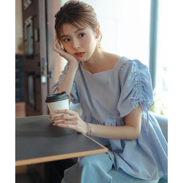 ZOZO問い合わせ番号:104729250ショップ:NATURAL BEAUTY BASIC，ナチュラルビューティーベーシックブランド:NATURAL BEAUTY BASIC，ナチュラルビューティーベーシック商品名:◇ドロストギャザースリ...