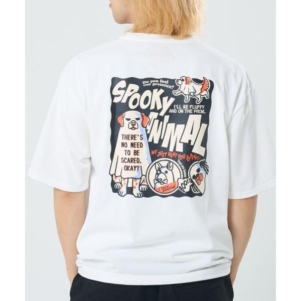 ZOZO問い合わせ番号:104729462ショップ:go slow caravan，ゴースローキャラバンブランド:CORISCO，コリスコ，go slow caravan，ゴースローキャラバン商品名:ゴーストアニマル柄TEE(M1)カテゴリ...