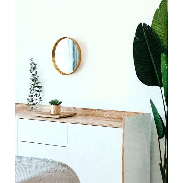 ZOZO問い合わせ番号:104729826ショップ:Rora，ローラブランド:BACKYARD FAMILY，バックヤードファミリー商品名:Grocia メタルラウンドミラー Mカテゴリ:インテリア>ミラーブランド品番:grm260素...