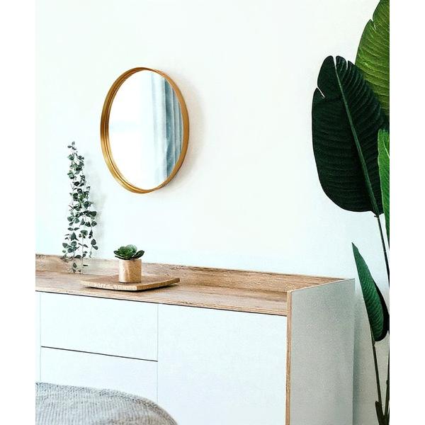 ZOZO問い合わせ番号:104729827ショップ:Rora，ローラブランド:BACKYARD FAMILY，バックヤードファミリー商品名:Grocia メタルラウンドミラー Lカテゴリ:インテリア>ミラーブランド品番:grm320素...