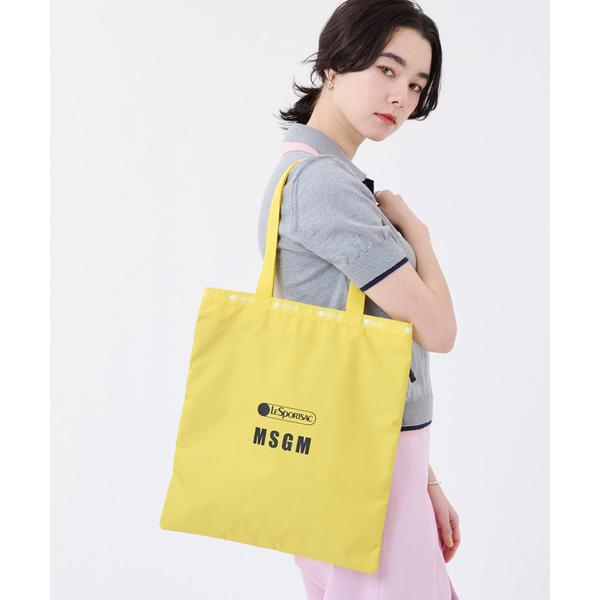 ZOZO問い合わせ番号:104765297ショップ:LeSportsac，レスポートサックブランド:LeSportsac，レスポートサック商品名:MSGM LG EMERALD TOTE ロゴトートイエローカテゴリ:バッグ>トートバッ...