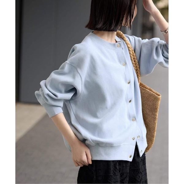 ZOZO問い合わせ番号:104765354ショップ:IENA，イエナブランド:SLOBE IENA，スローブイエナ商品名:《追加2》ダブルフェイスジャージースナップカーディガンカテゴリ:トップス>カーディガン/ボレロブランド品番:26...