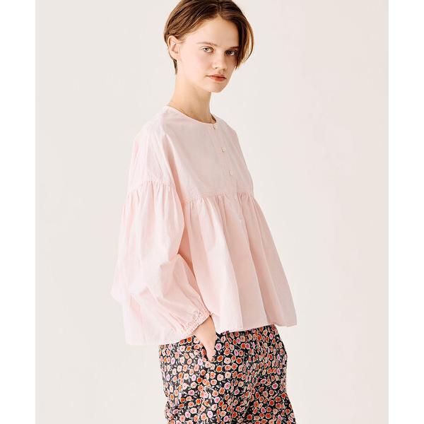 ZOZO問い合わせ番号:104765642ショップ:Bshop，ビショップブランド:ORCIVAL，オーシバル，Bshop，ビショップ商品名:ORCIVAL | コットンポプリン ギャザー長袖シャツ WOMENカテゴリ:トップス>シャ...