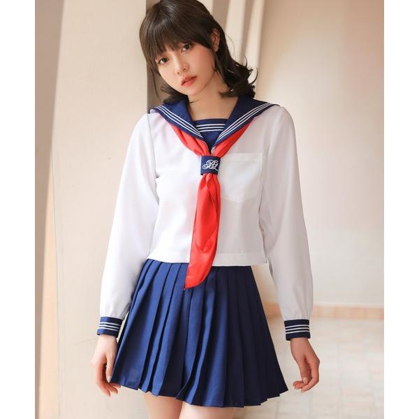 『タイムセール実施中』※このアイテムは返品・交換対象外商品です。ZOZO問い合わせ番号:104765654ショップ:CELEN，セレンブランド:LunaBelle，ルナベル商品名:【制服コスプレ3点セット】萌えセーラー服 長袖（手洗い可能）...