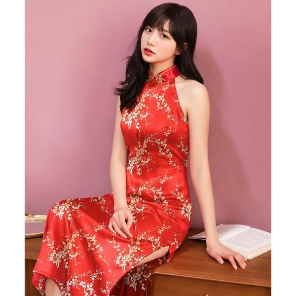 ※このアイテムは返品・交換対象外商品です。ZOZO問い合わせ番号:104765679ショップ:CELEN，セレンブランド:LunaBelle，ルナベル商品名:【チャイナ服コスプレ】梅柄ホルターネックチャイナドレスカテゴリ:雑貨/ホビー&gt...