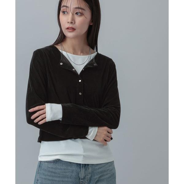 ZOZO問い合わせ番号:104766051ショップ:GLOBAL WORK，グローバルワークブランド:GLOBAL WORK，グローバルワーク商品名:MATINEE LINE/シアーベロアクルーカーディガン/658129カテゴリ:トップス&...