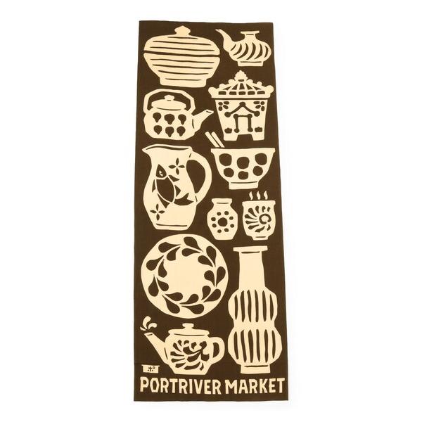 ZOZO問い合わせ番号:104766329ショップ:BEAMS MEN，ビームス メンブランド:fennica，フェニカ商品名:PORTRIVER MARKET / やちむん 手ぬぐいカテゴリ:財布/小物>バンダナ/スカーフブランド品...