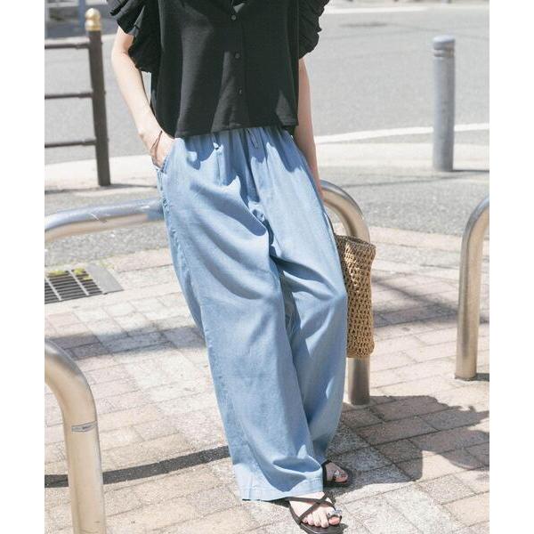 ZOZO問い合わせ番号:104766575ショップ:ITEMS URBAN RESEARCH，アイテムズ アーバンリサーチブランド:ITEMS URBANRESEARCH，アイテムズ アーバンリサーチ商品名:『洗濯可』レーヨンデニムワイドパ...