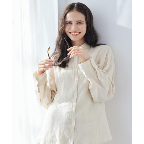ZOZO問い合わせ番号:104766613ショップ:Mila Owen，ミラ オーウェンブランド:Mila Owen，ミラオーウェン商品名:【ウォッシャブル】ポケット付きフレンチリネンシャツカテゴリ:トップス>シャツ/ブラウスブランド...