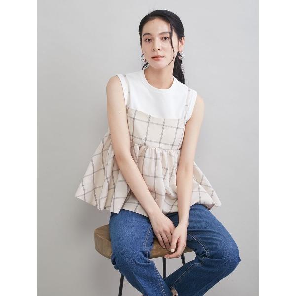 ZOZO問い合わせ番号:104766643ショップ:Mila Owen，ミラ オーウェンブランド:Mila Owen，ミラオーウェン商品名:チェックペプラムキャミ×タンクＳＥＴカテゴリ:トップス>キャミソールブランド品番:09WFT2...