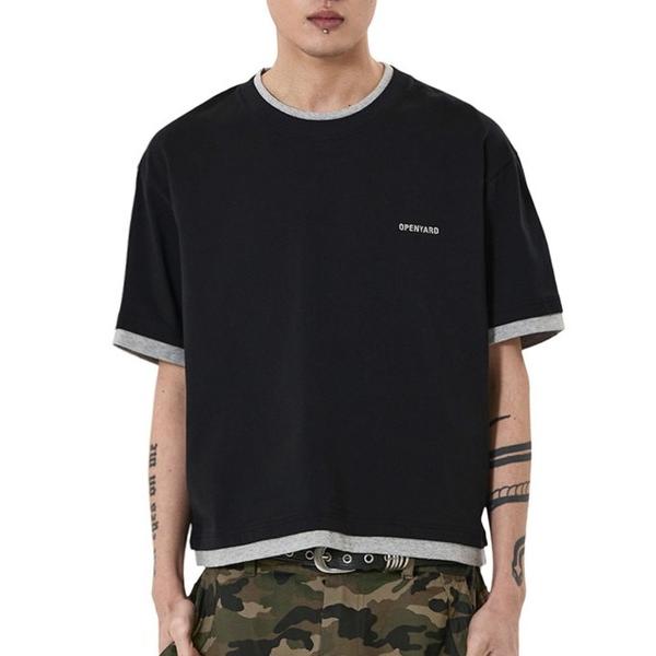 ZOZO問い合わせ番号:104768866ショップ:OY，オーワイブランド:OY，オーワイ商品名:『OY/オーワイ』LAYERED BASIC CROP TEE /レイヤードベーシッククロップTシャツカテゴリ:トップス>Tシャツ/カッ...