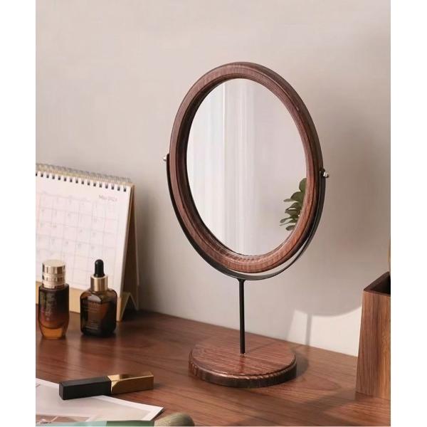 ZOZO問い合わせ番号:104769633ショップ:RiNc，リンクブランド:ammy.，エイミードット商品名:【 ammy. / エイミードット 】 ウッド フレーム ミラー / 卓上 スタンドミラーカテゴリ:インテリア>ミラーブラ...