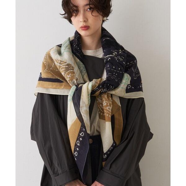 ZOZO問い合わせ番号:104769647ショップ:Rouge vif la cle，ルージュ・ヴィフ ラクレブランド:Rouge vif，ルージュヴィフ商品名:【manipuri/マニプリ】フラグメントバンダナ コットンシルクストール 1...