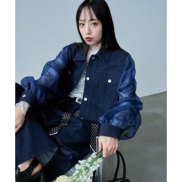 『タイムセール実施中』ZOZO問い合わせ番号:104769973ショップ:HARE，ハレブランド:HARE，ハレ商品名:シアーキリカエデニムブルゾン(HARE)カテゴリ:ジャケット/アウター>ブルゾンブランド品番:645223素材:本...