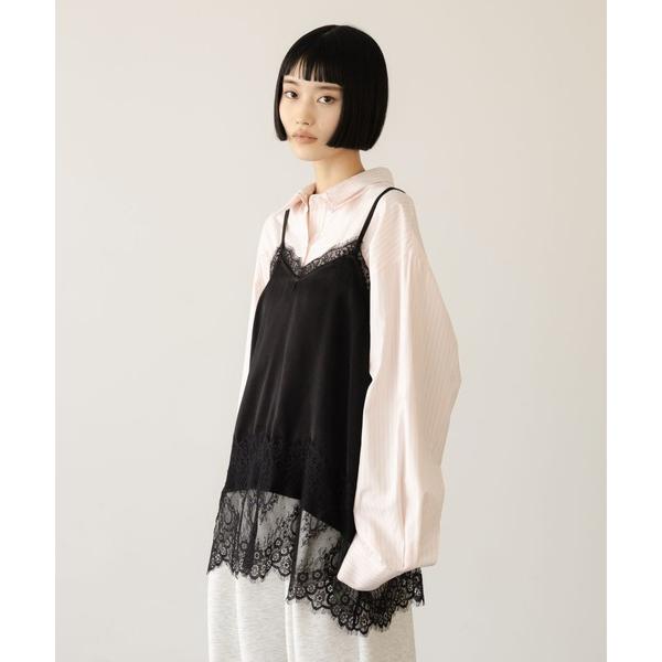 ZOZO問い合わせ番号:104770209ショップ:LOWRYS FARM，ローリーズファームブランド:LOWRYS FARM，ローリーズファーム商品名:サテンレースキャミ 664226カテゴリ:トップス>Tシャツ/カットソーブランド...